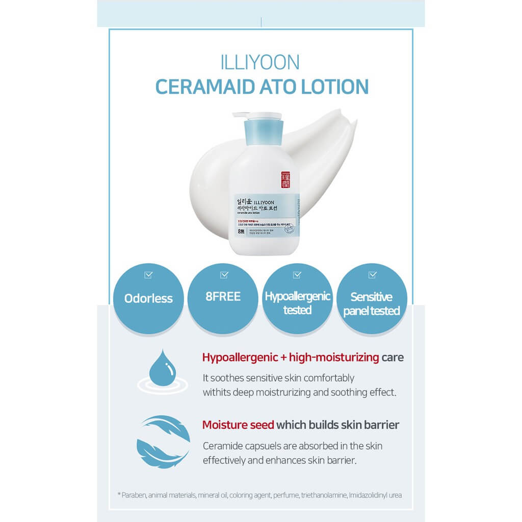 ILLIYOON - Ceramide ATO Lotion (350ml) - K-Beauty Skincare – Keoji