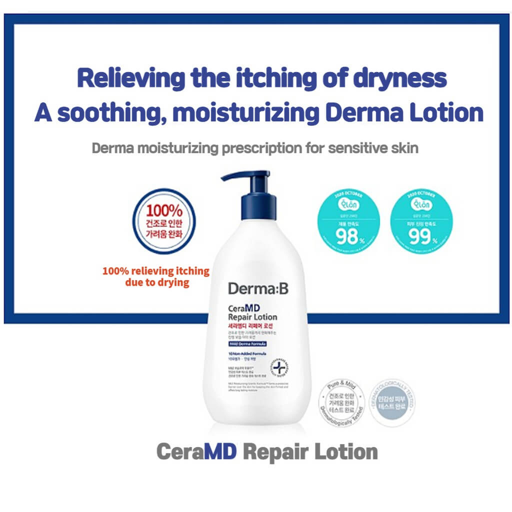 Derma:B - Cera MD Repair Lotion (400ml) - K-Beauty Skincare – Keoji