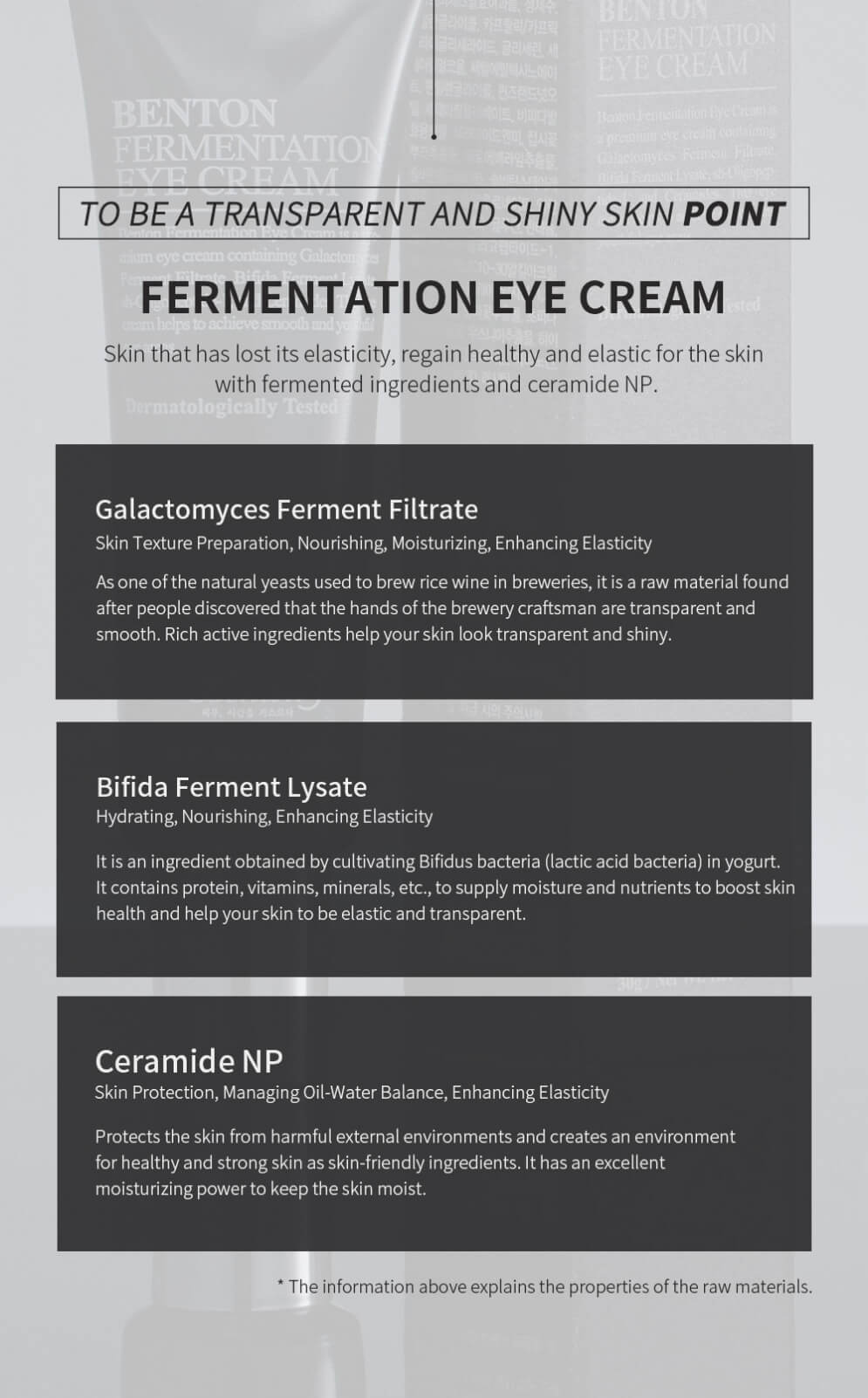 Benton - Fermentation Eye Cream (30g) - Korean Skincare – Keoji