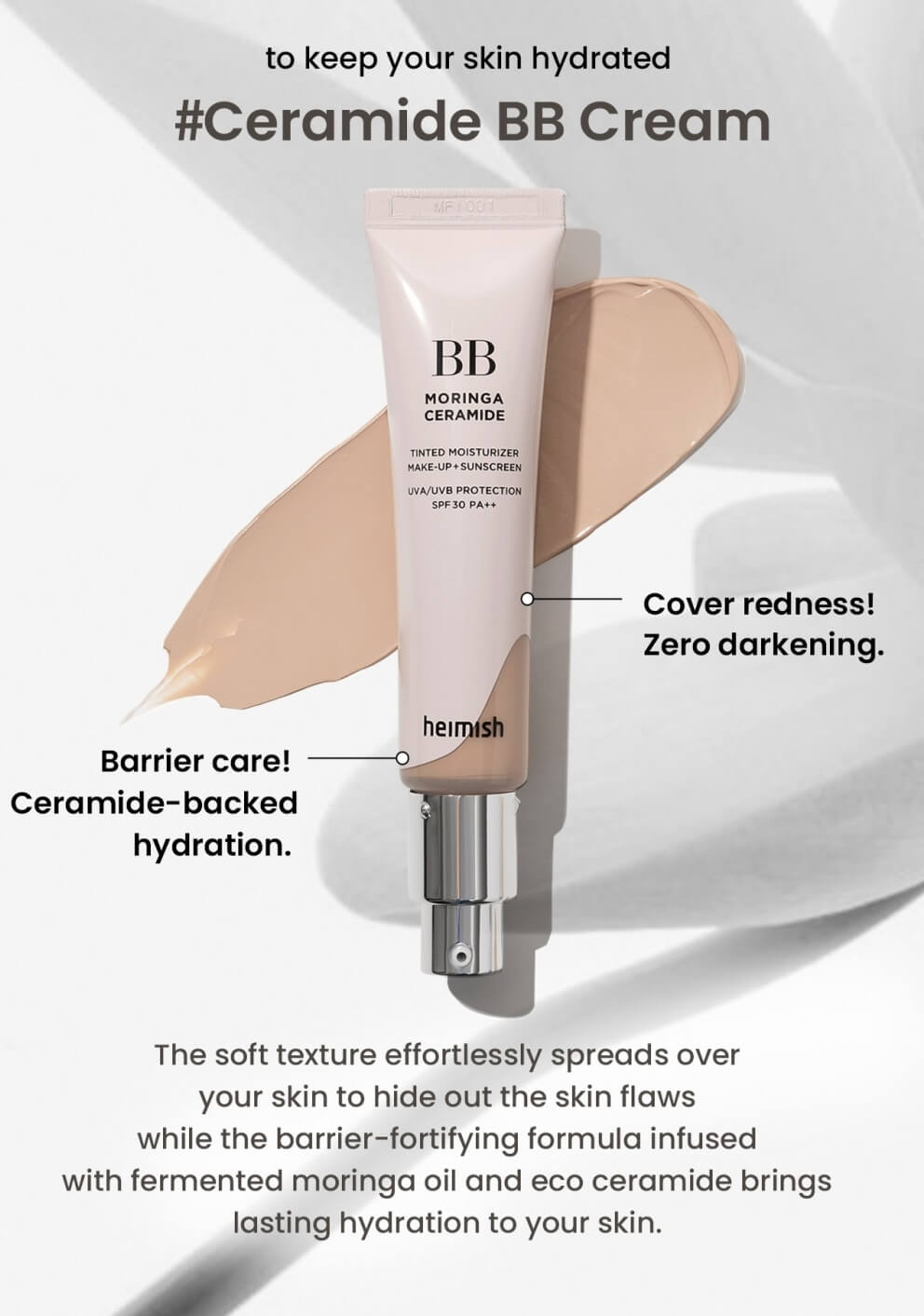 Purito - Moringa Ceramide BB Cream (30g) (6 Colours) - K-Beauty – Keoji