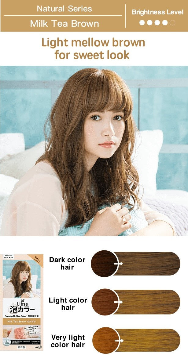Kao - Liese Creamy Bubble Natural Hair Color (21 Types) (1pc) J-Beauty ...