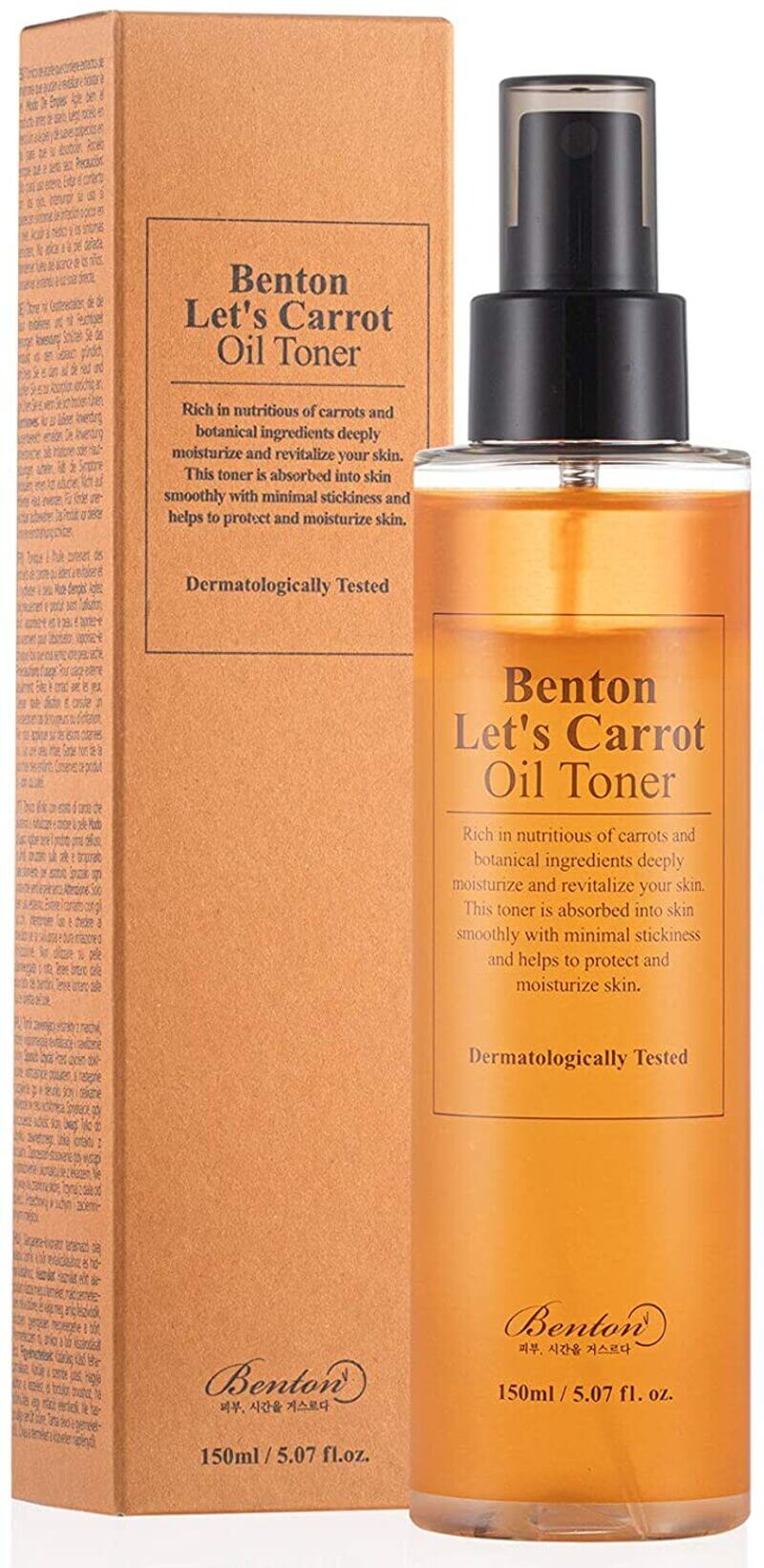 Benton - Let's Carrot Oil Toner (150ml) – Korean Skincare – Keoji