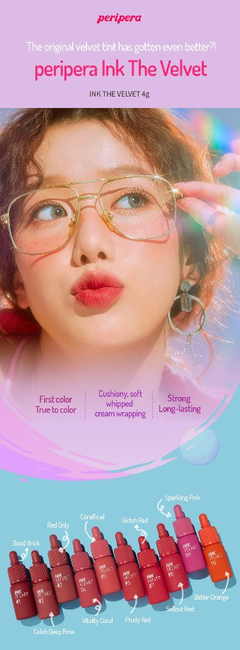 Peripera - Ink The Velvet (34 Colours ) (1pc) - K-Beauty – Keoji