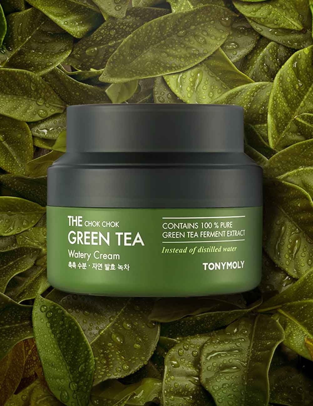 TonyMoly - The Chok Chok Green Tea Watery Cream (60ml) - K-Beauty – Keoji